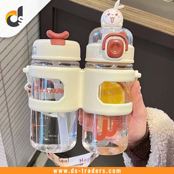 Portable 2 Compartment Water Bottle – DS Traders