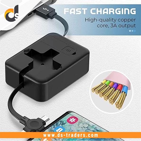 3 in 1 Retractable Triple Charging Box – DS Traders