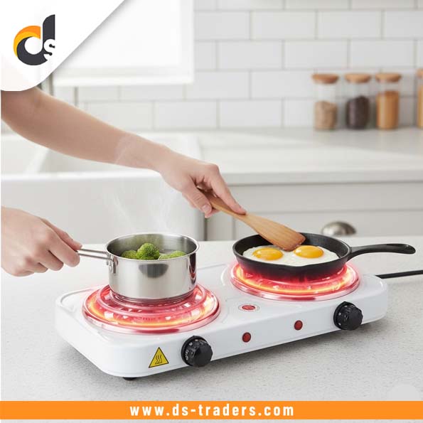 Double Burner Electric Stove – DS Traders